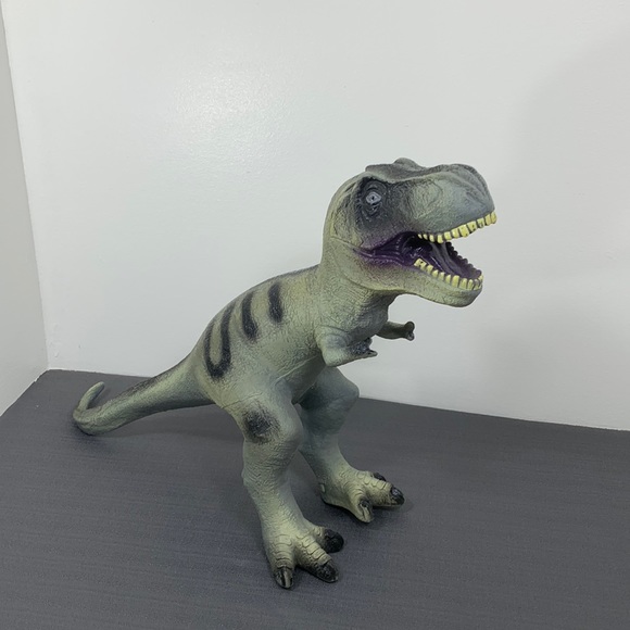 Boley Corp | Toys | Trex Dinosaur Gray Black 2 Tall | Poshmark